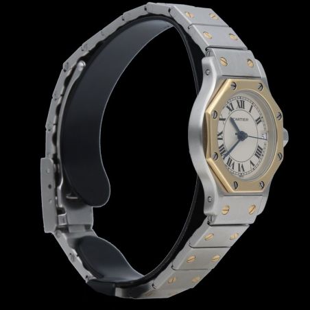 Pre-owned Cartier watch | Santos Octagon Yellow Gold 18K Et Steel ...